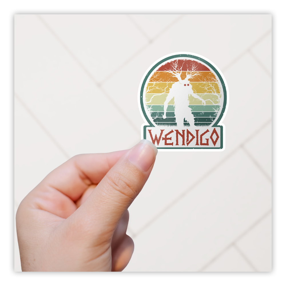 Wendigo Die Cut Sticker (1908) – Pink Pineapple Works
